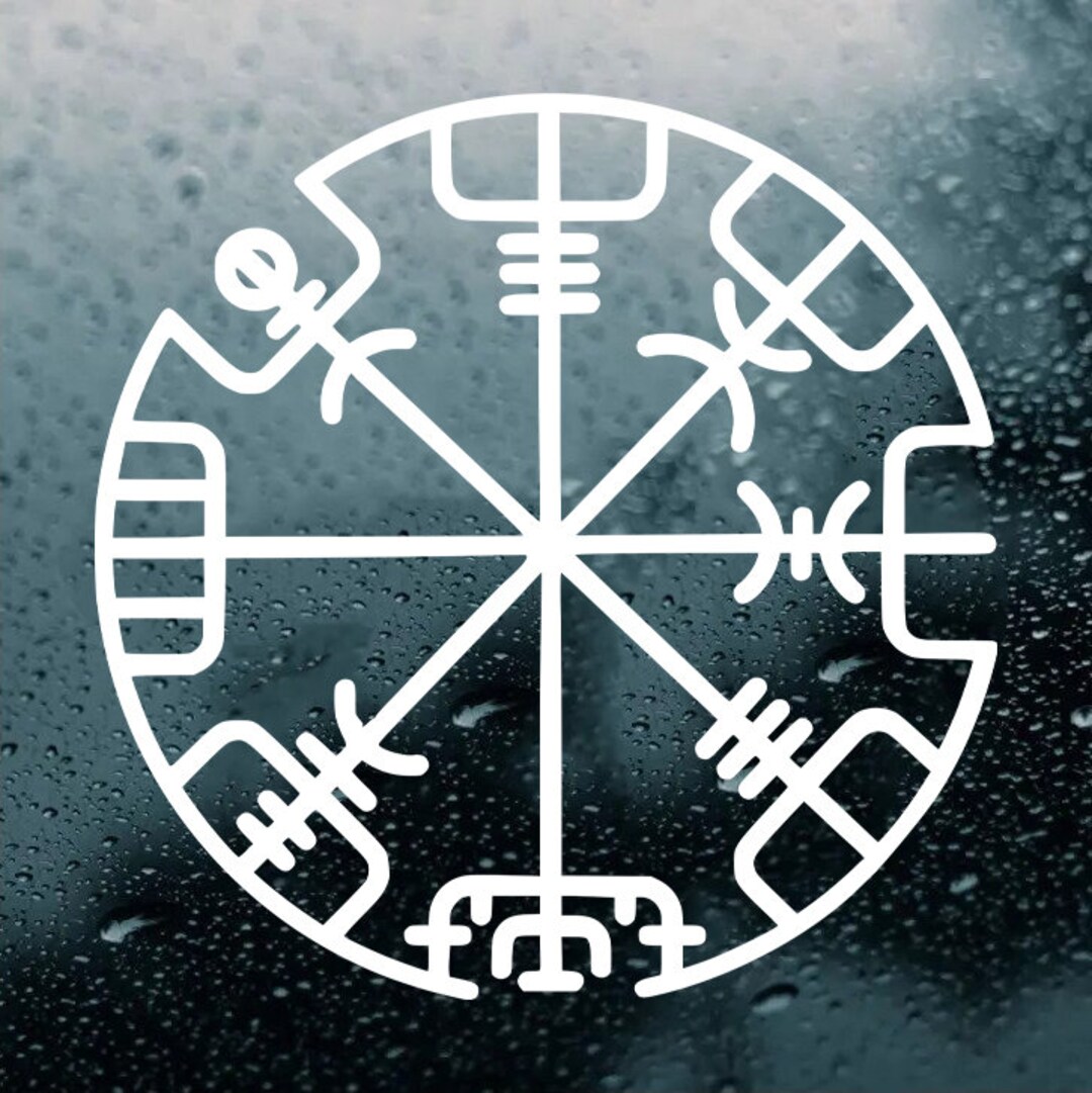 Viking Compass V17 Vinly Decal - Vegvisir Nordic Norse Valhalla - Die ...