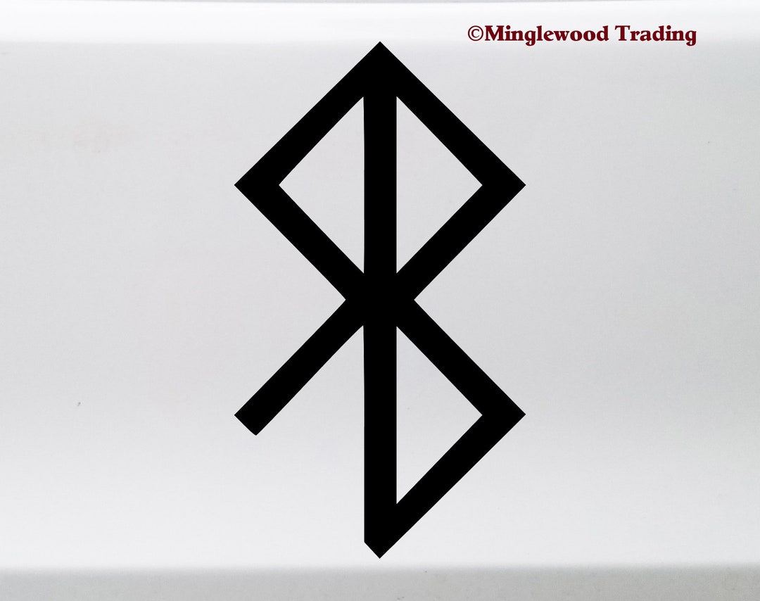 Peace Bind Rune Vinyl Sticker - Viking Symbol Bind Rune - Die Cut Decal ...