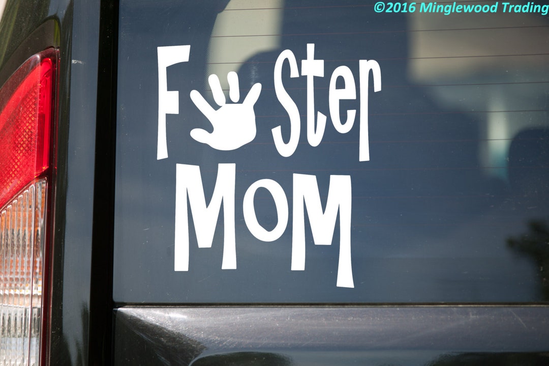 Foster Mom - Vinyl Decal Sticker - Child Handprint Adoption Care - Etsy
