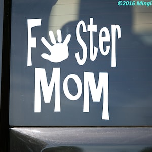 Foster Mom - Vinyl Decal Sticker - Child Handprint Adoption Care - Etsy