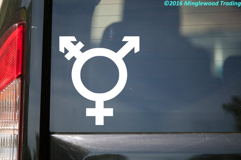 Transgender Vinyl Decal Symbol Gender Identity Trans Sign - Etsy