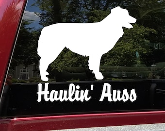 Aussie Dad Vinyl Sticker V1 Australian Shepherd Auss Dog | Etsy