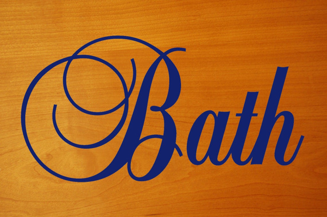 Bath Vinyl Decal Sticker Bathroom Toilet Water Closet Shower - Etsy