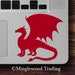 Dragon Vinyl Decal Sticker -V4- Wyvern Medieval Fantasy Gaming - Etsy