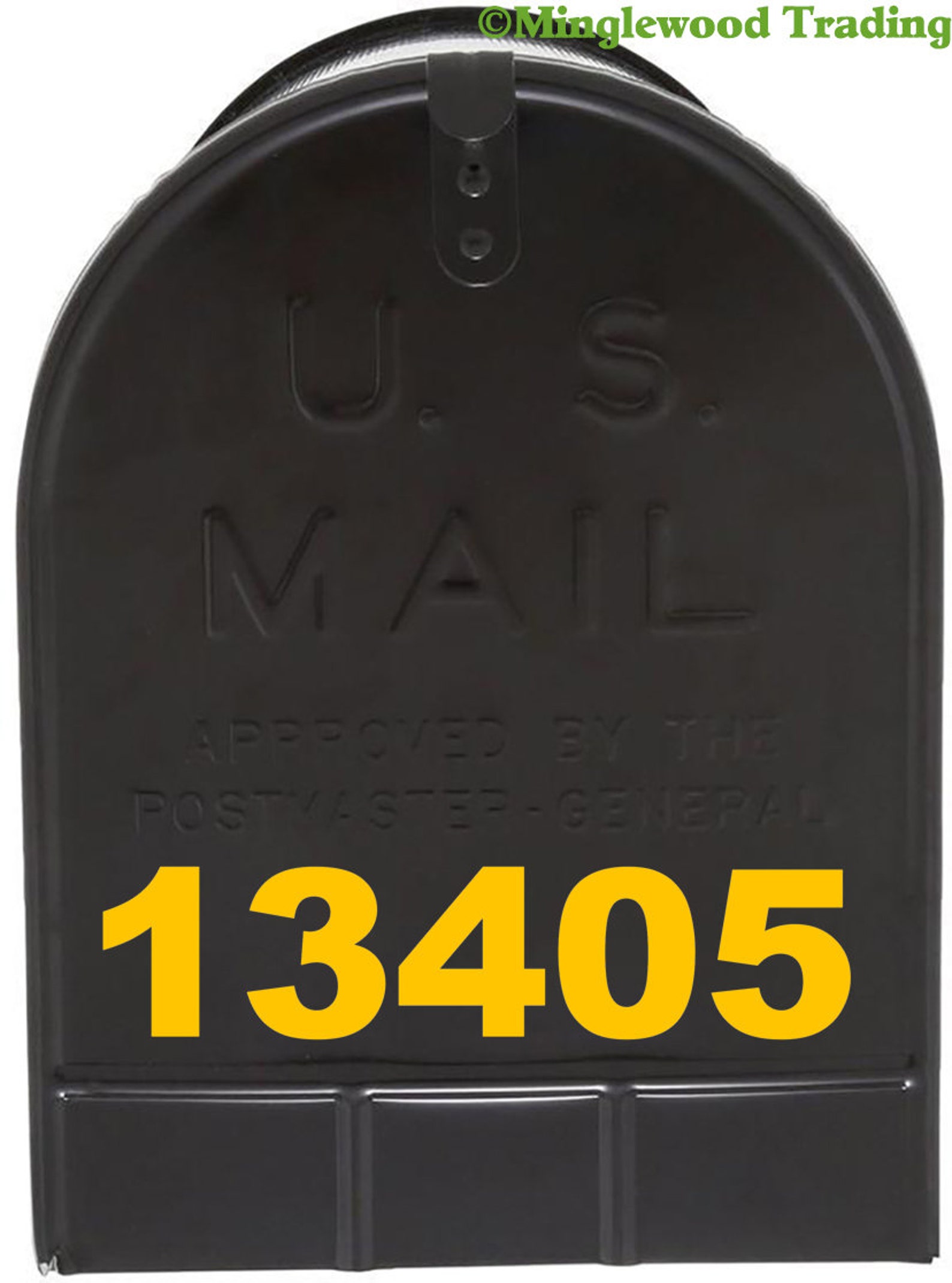 Bold Modern Mailbox Numbers Vinyl Sticker - 1" to 10" Tall - Name Home ...