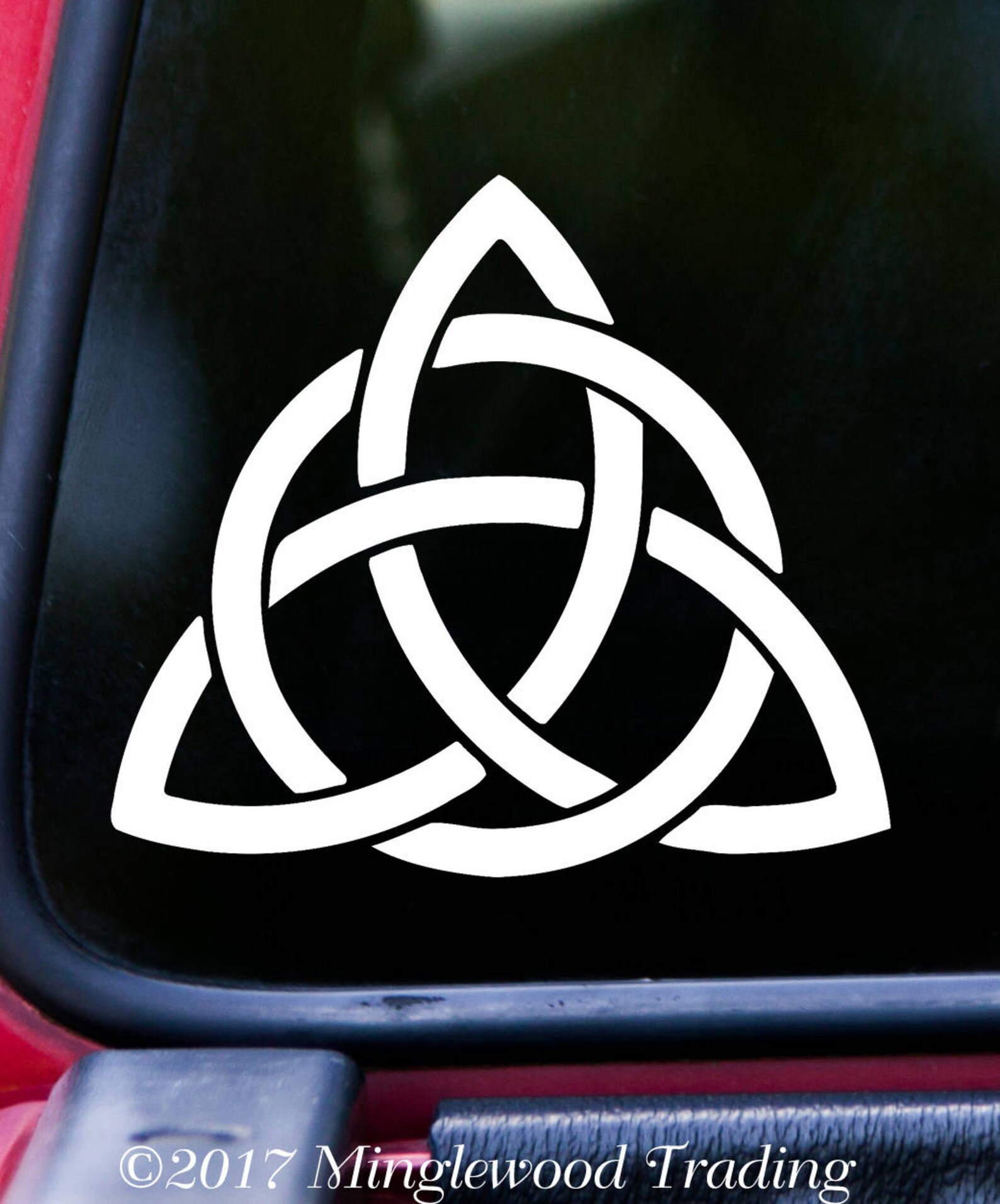 Celtic Trefoil Knot Vinyl Decal Irish Ireland Trinity Norse | Etsy