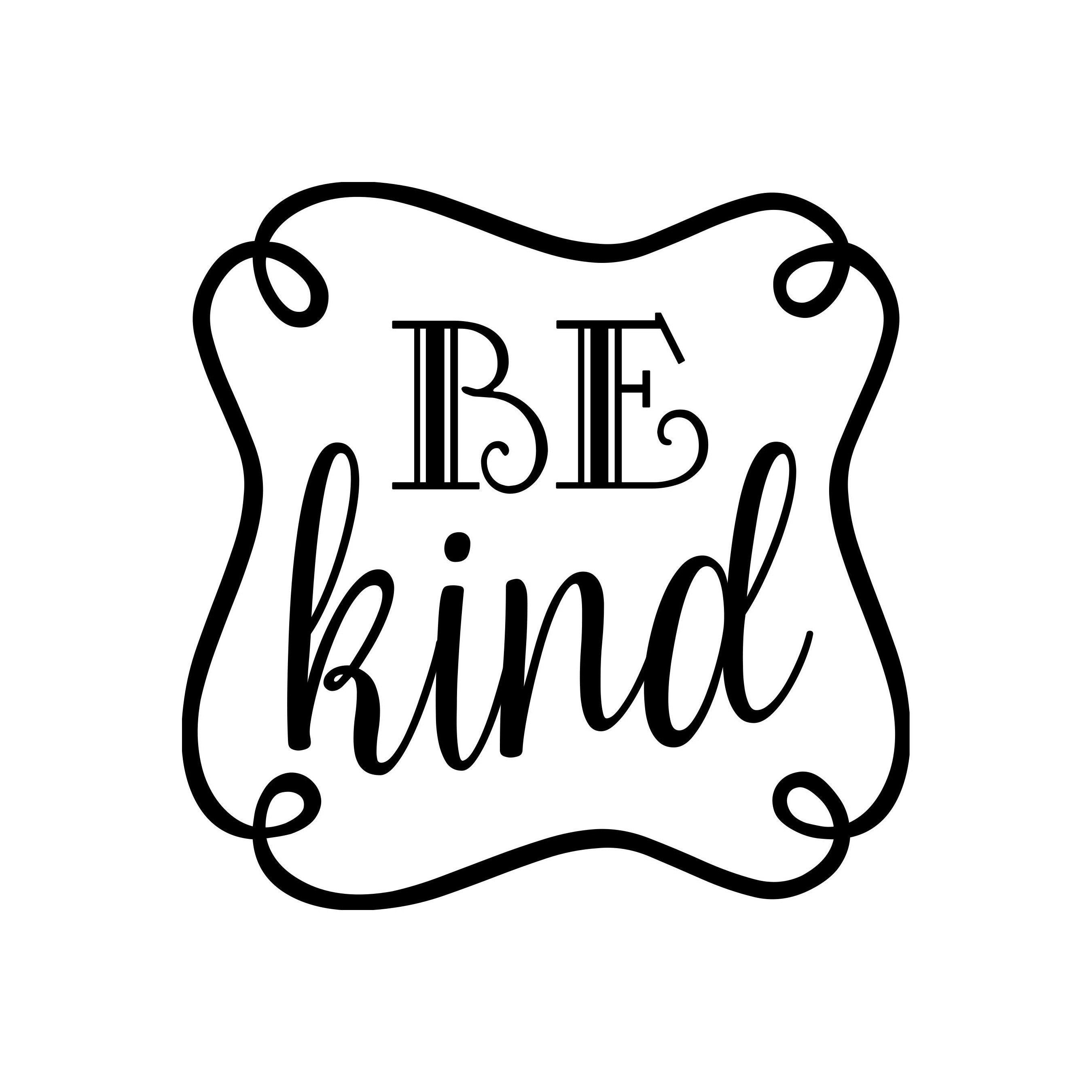 Be Kind Vinyl Decal Sticker - Peace Love Think - Etsy