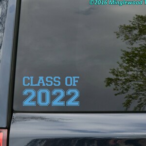 Class of 2022 Vinyl Decal Sticker Graduation High School University ...