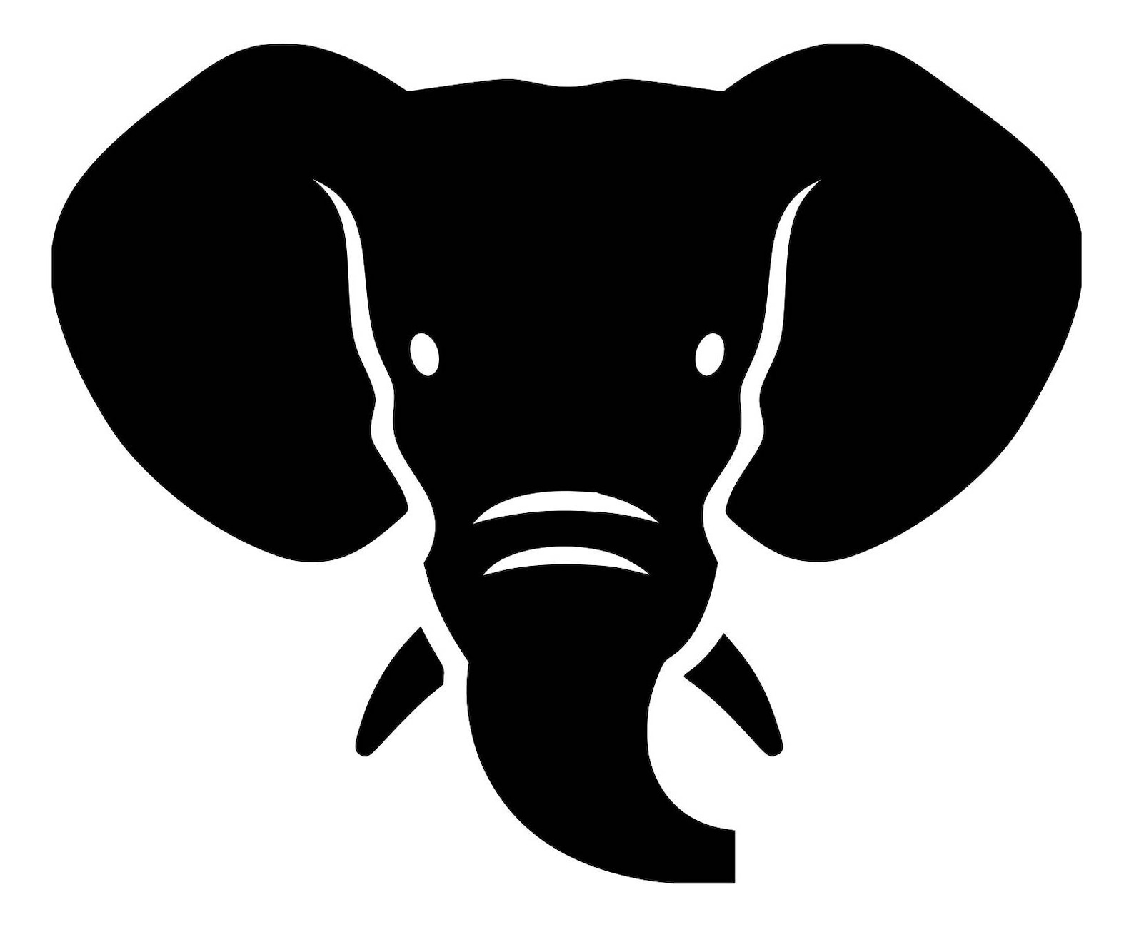 Elephant Head Vinyl Decal Sticker - Trunk Tusks Ears Baby - Etsy