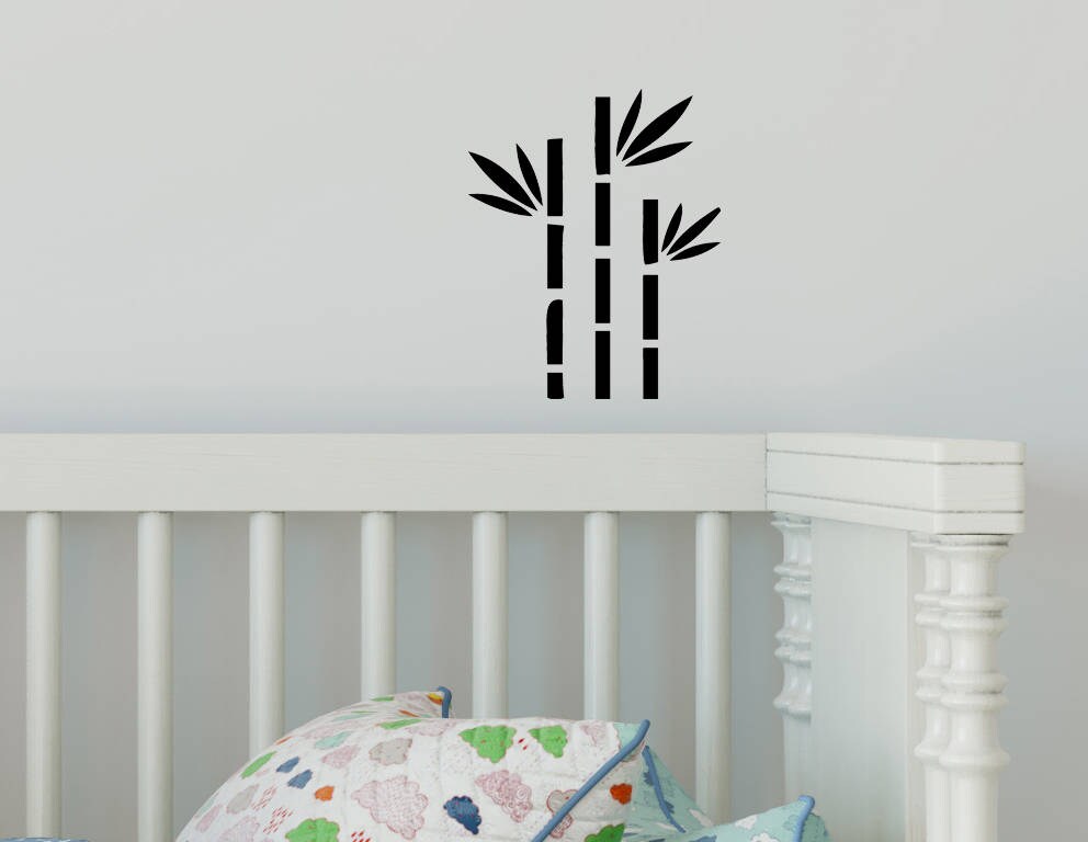 Bamboo Vinyl Decal Sticker - Shoots Plant Tree Flower - Etsy