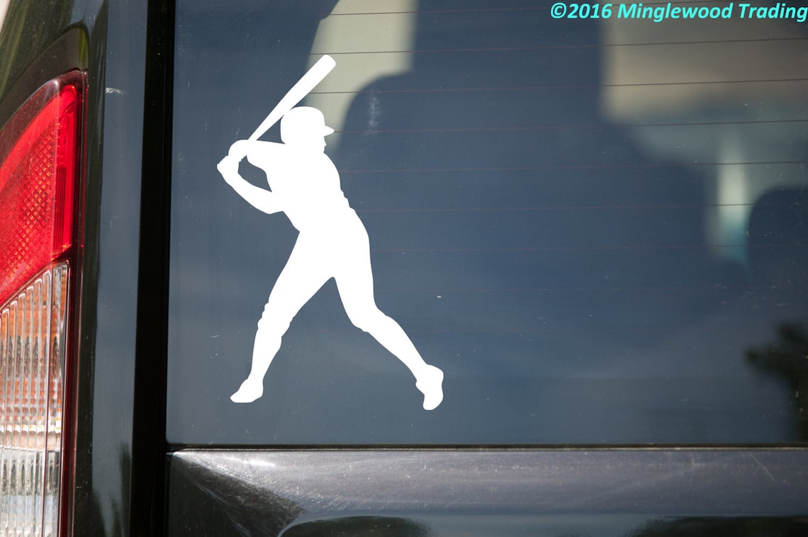 Baseball Batter Vinyl Sticker Player Hitter Little League | Etsy