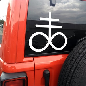 Leviathan Cross Brimstone Symbol Vinyl Decal V3 Sulfur Infinity Satan ...