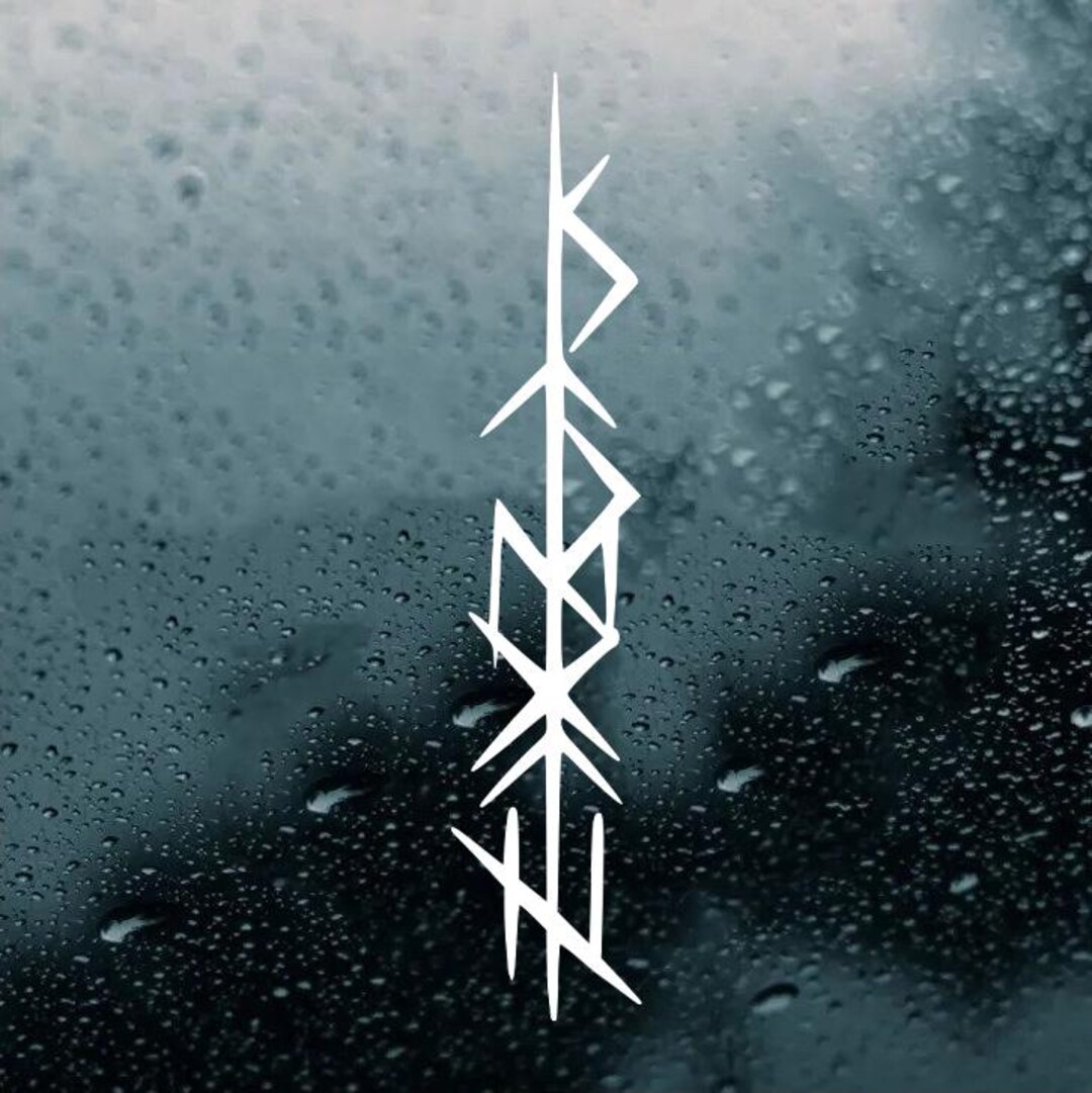 Strength Bind Rune Vinyl Decal V2 | Viking Bindrune Norse Mythology ...