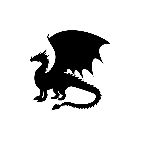 DRAGON Vinyl Decal Sticker V4 Wyvern Medieval Fantasy Gaming - Etsy