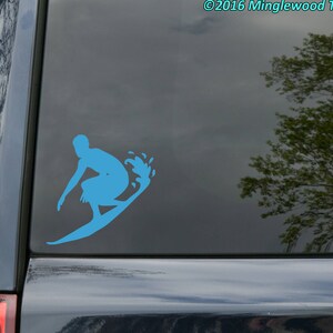 Surfer Man Boy Vinyl Decal Sticker - Surfboard Wave Surfing - Etsy