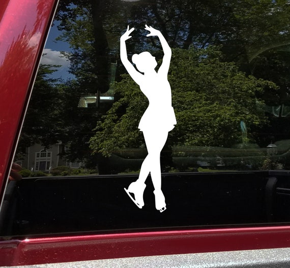 Ice Figure Skater Vinyl Decal V3 Spin Artistic Skating Sport | Etsy