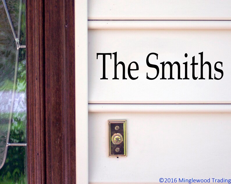 Custom Text for Mailbox or House Vinyl Decal Sticker - Etsy