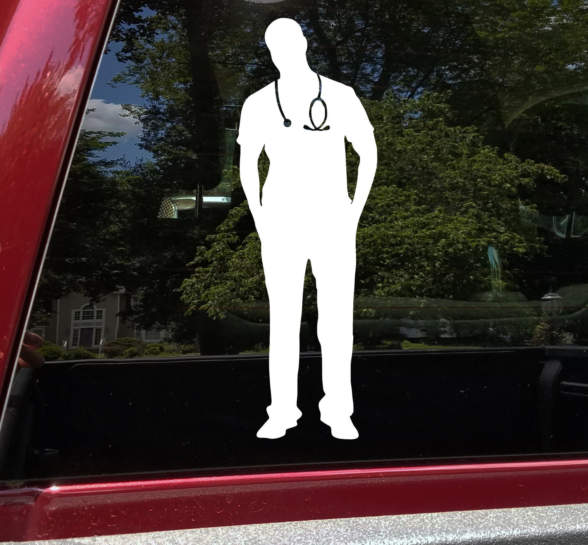 Healthcare Worker Vinyl Decal Male Medical Nurse ER Doctor | Etsy