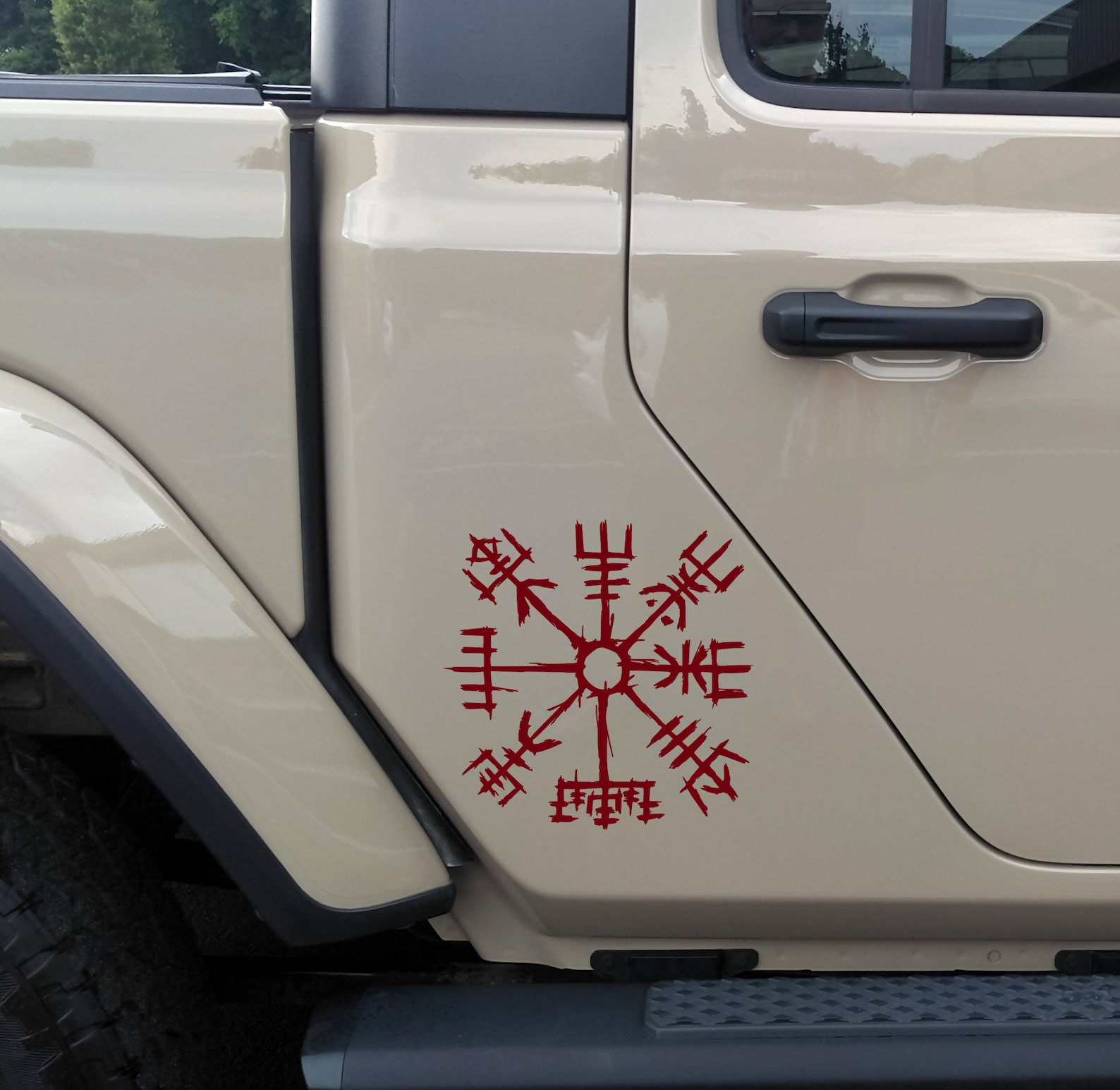 Viking Compass Vinyl Decal V10 Vegvisir Way Sign Post Norse - Etsy