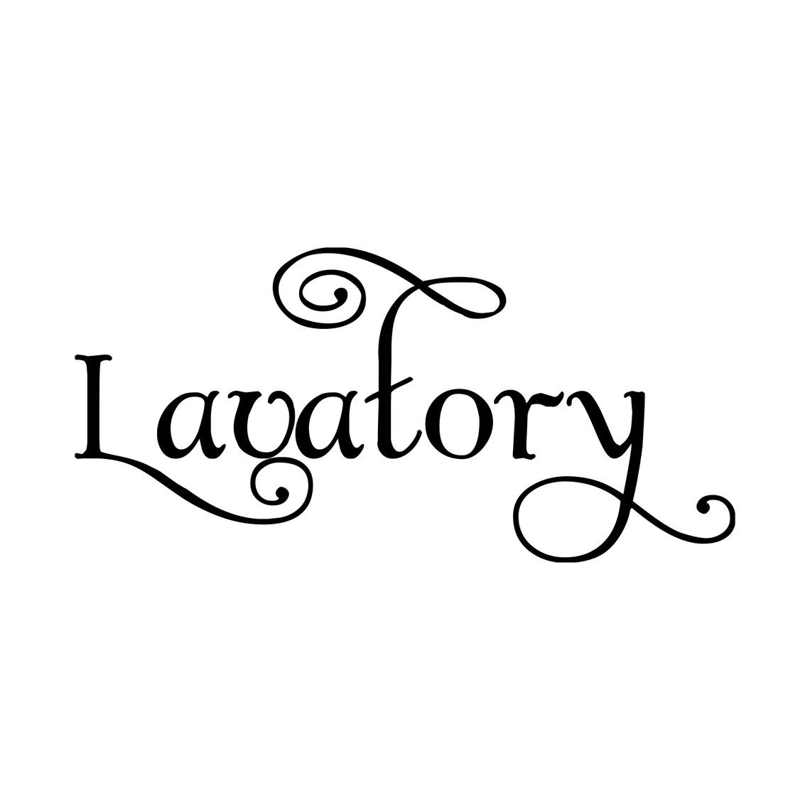 Lavatory Vinyl Decal Sticker Restroom Bathroom Toilet Wash - Etsy