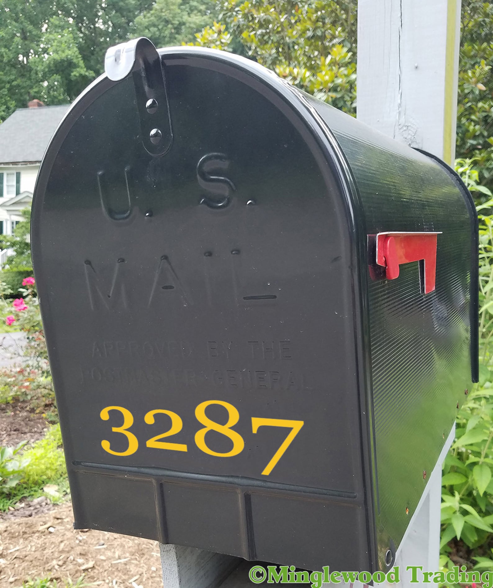 Mailbox Numbers Vinyl Decal Sticker 1 to 8 | Etsy