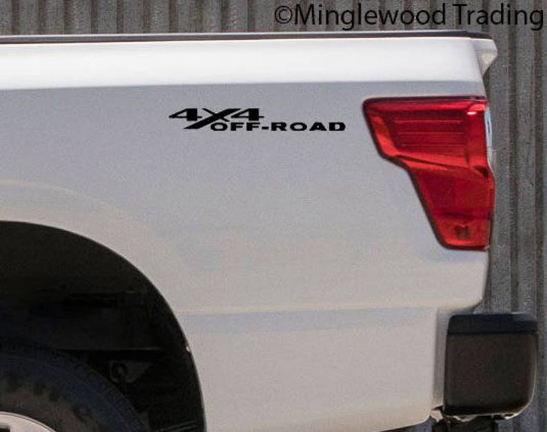 Pair 4X4 V3 Vinyl Decal Stickers 4 by 4 Off Road 4 x 4 Truck | Etsy