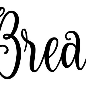 Bread Vinyl Sticker - Kitchen Organization Label - Die Cut Decal ...