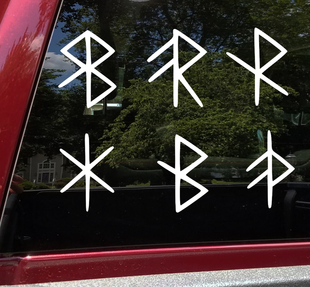 Set of 6 Viking Bind Rune Vinyl Decals - Peace Grace Energy Healing ...