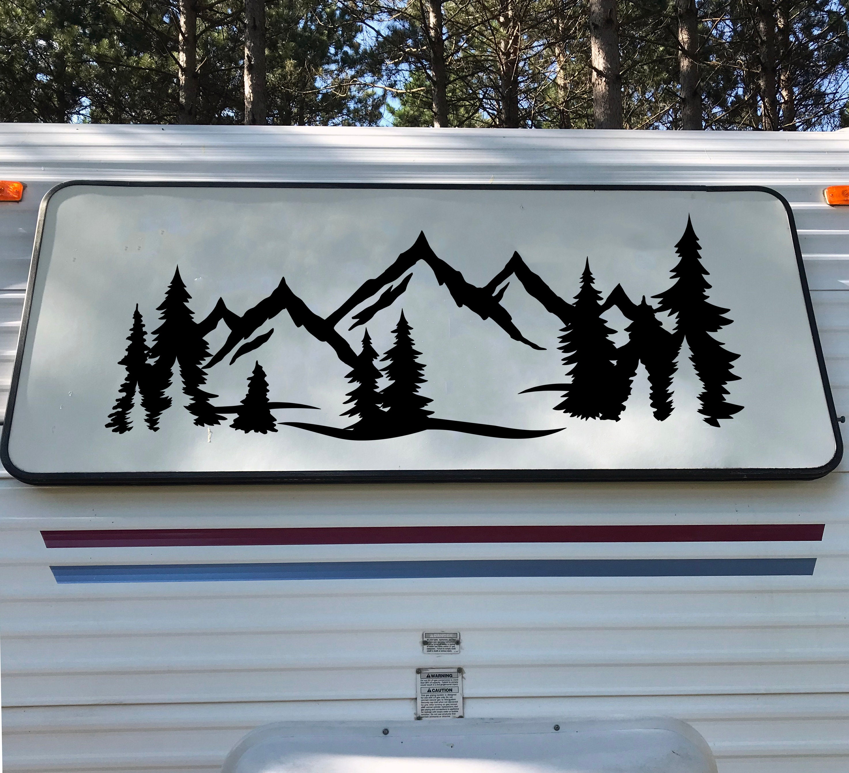 Mountain Forest Scene V9 Camper RV Graphics Travel Trailer | Etsy