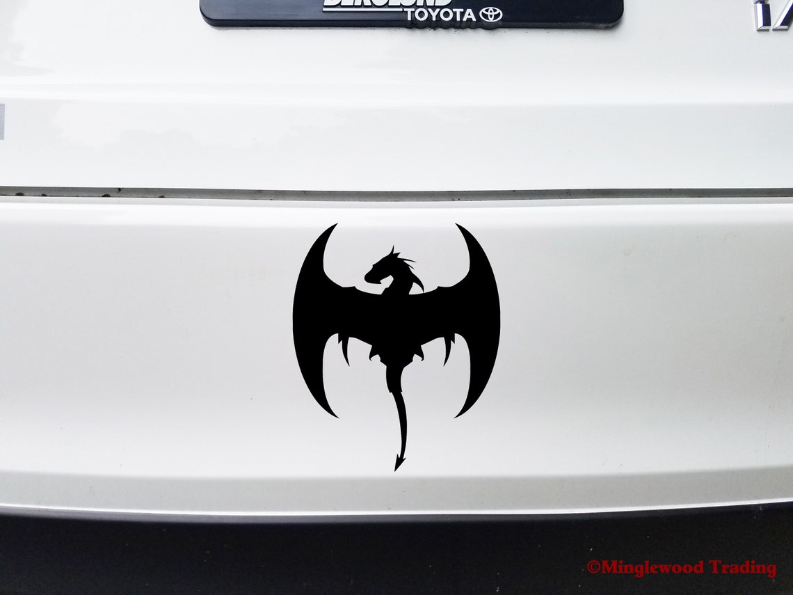 FLYING DRAGON Vinyl Decal Sticker V4 Wyvern Fantasy Flying - Etsy