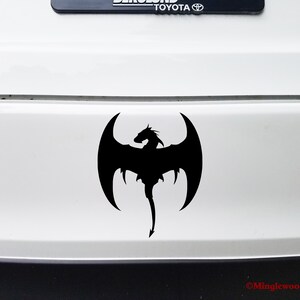 Flying Dragon Vinyl Decal Sticker V4 Wyvern Fantasy Flying Serpent - Etsy
