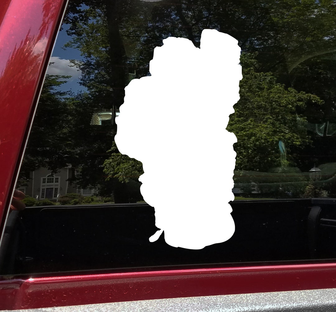 Lake Tahoe Vinyl Decal - Outline Sierra Nevada California - Die Cut ...