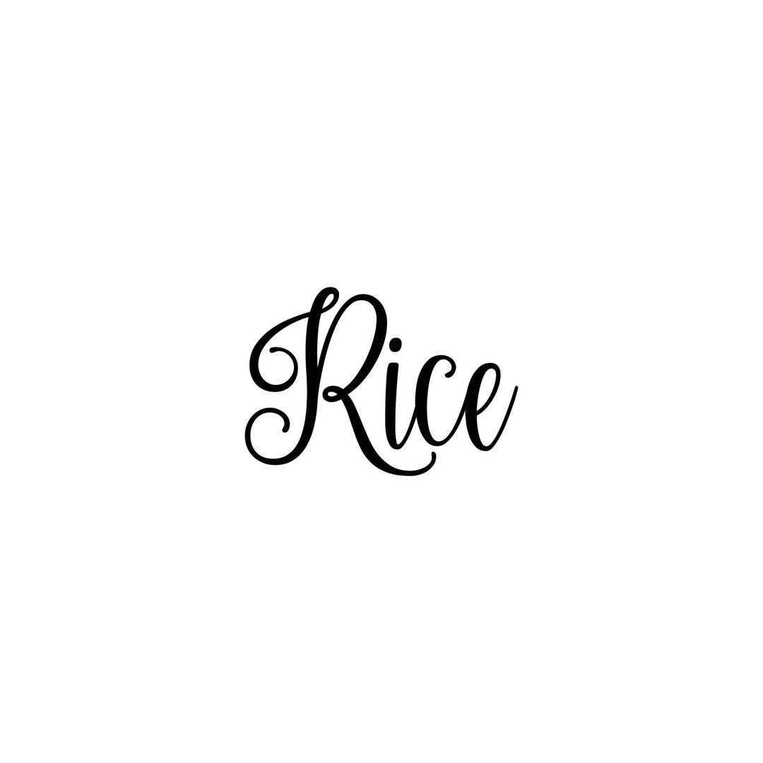 Rice Vinyl Sticker - Kitchen Pantry Home Organization Label - Die Cut ...