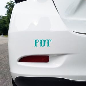 FDT Vinyl Decal Sticker V1 – Bold Protest Design – Waterproof Die-cut ...