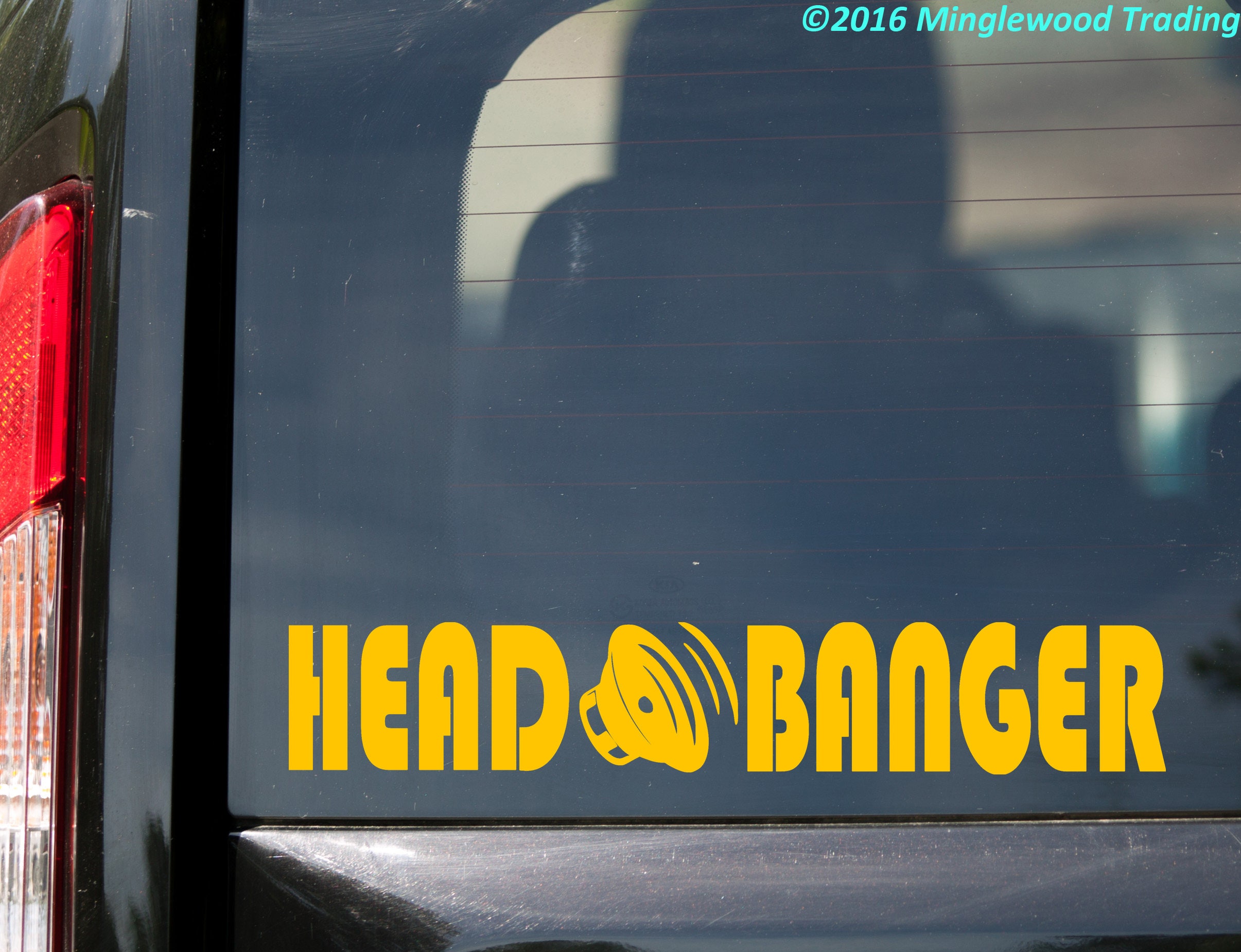 HEADBANGER V1 Vinyl Decal Sticker EDM Music Speaker | Etsy