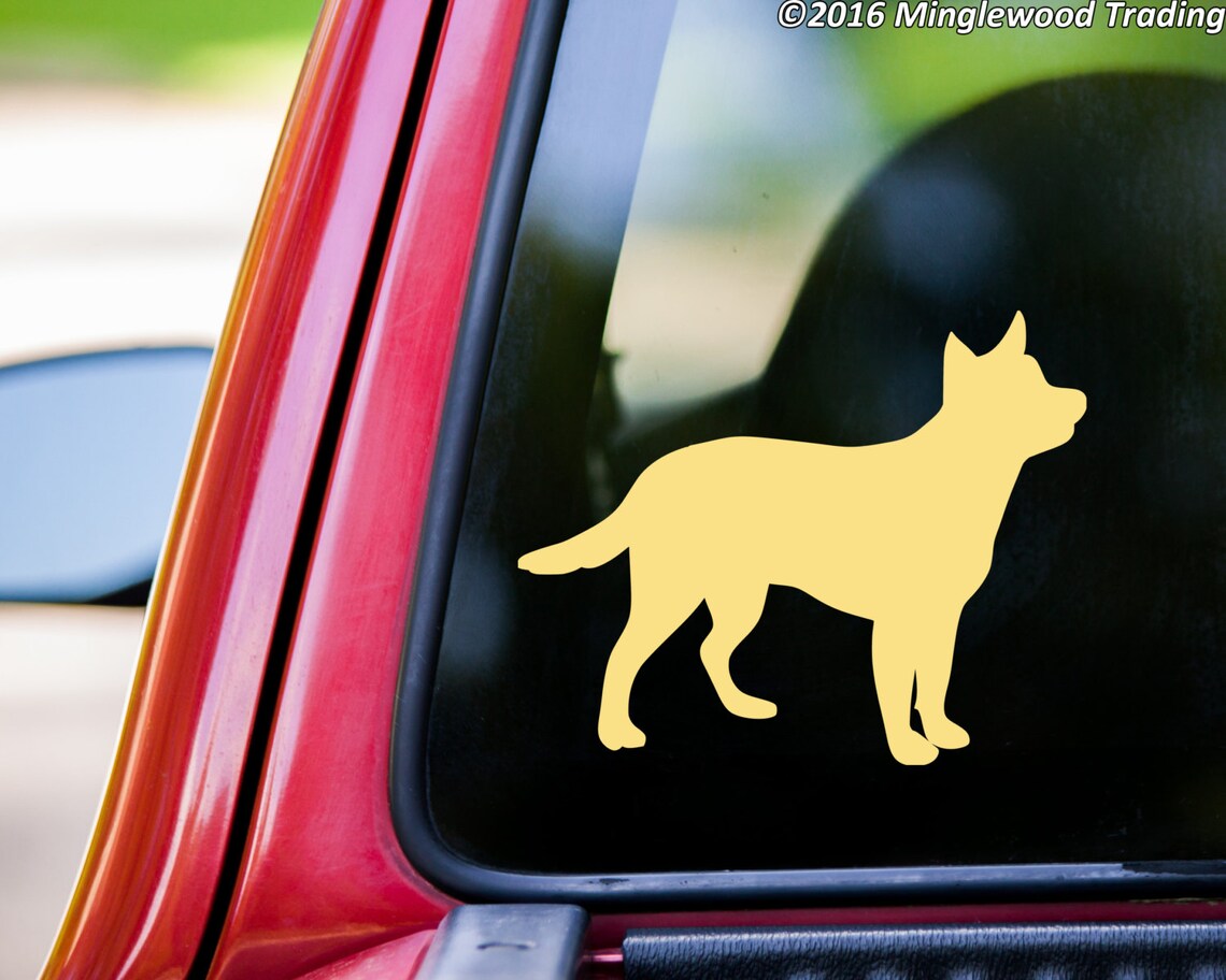 CATTLE DOG Vinyl Decal Sticker Australian Red Blue Heeler | Etsy