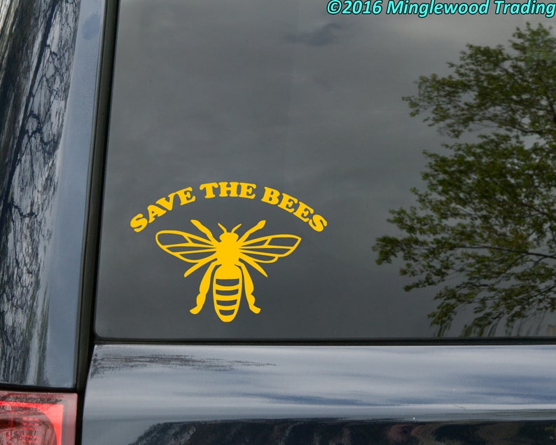Save the Bees Vinyl Decal Sticker Pollinators Beehive - Etsy