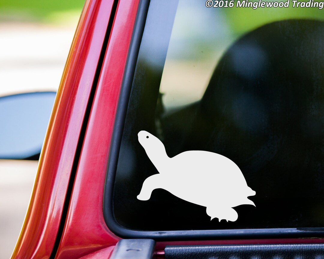 Turtle Vinyl Decal Sticker - Tortoise Shell Slider Box - Etsy