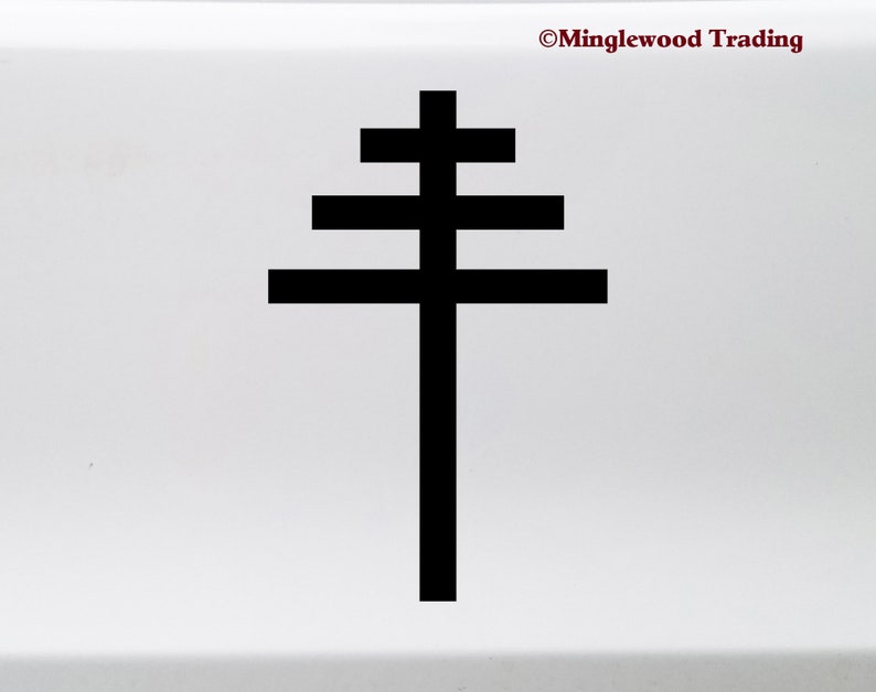 Papal Cross Vinyl Sticker Pope Christian Cross Ecclesiastic - Etsy