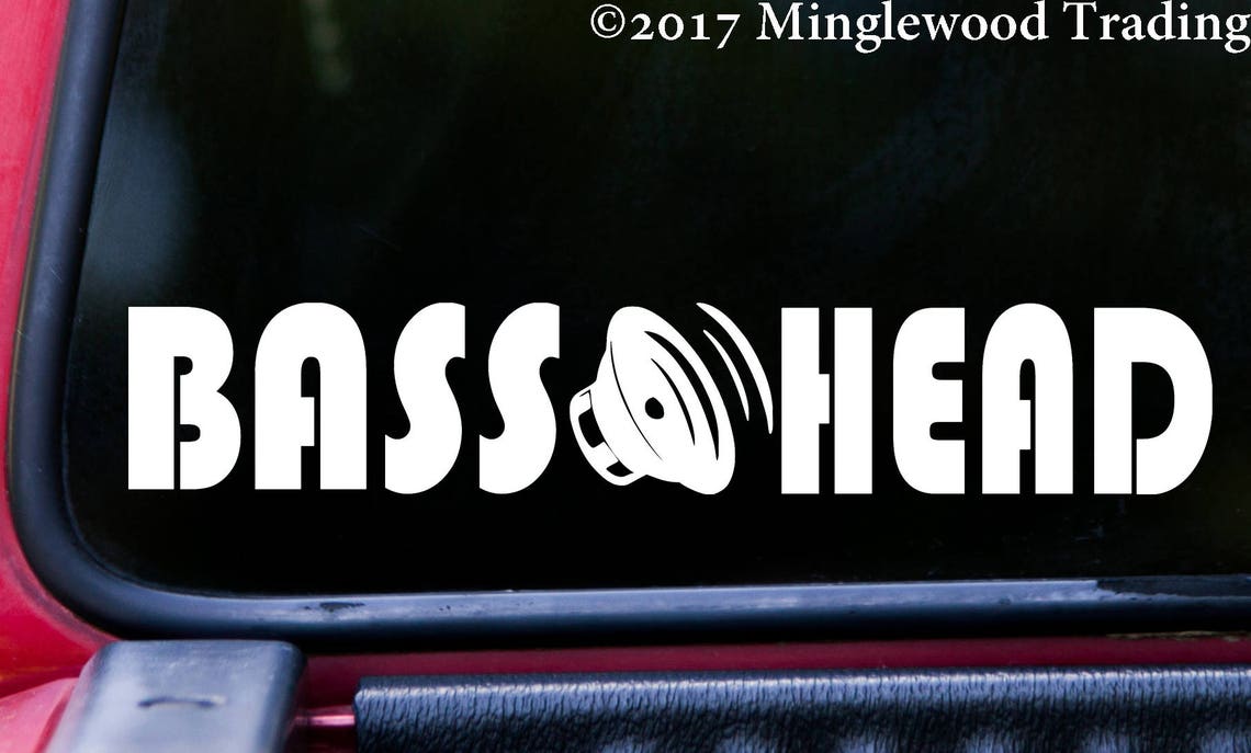 Bass Head Vinyl Decal EDM Music Speaker Basshead Headbanger - Etsy