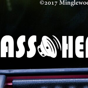 Bass Head Vinyl Decal - EDM Music Speaker Basshead Headbanger - Die Cut ...