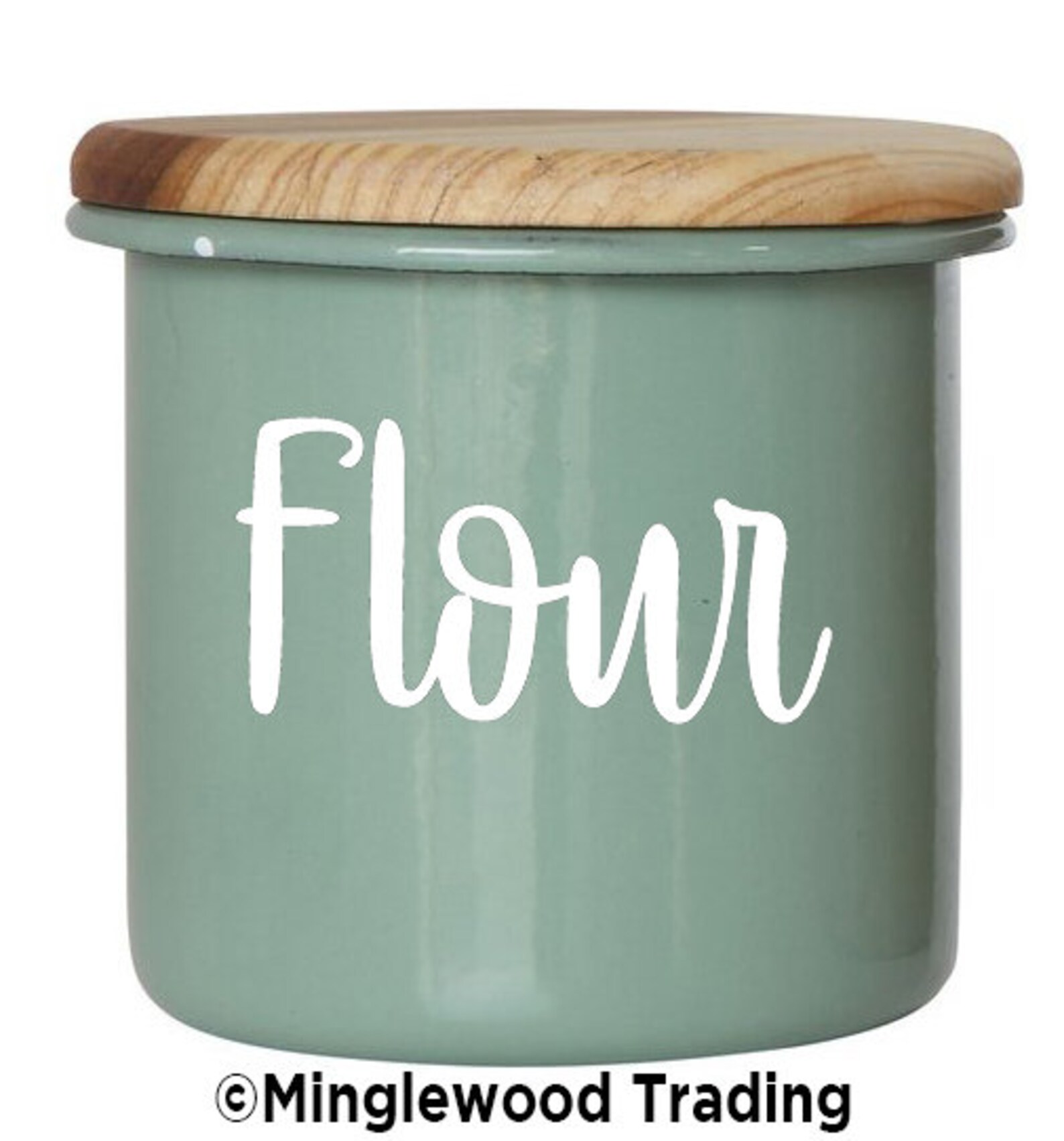Set of 4 Canister Labels -V5- Vinyl Stickers - Kitchen Flour Sugar Tea ...