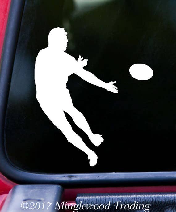 RUGBY PLAYER Vinyl Decal Sticker 5 X 4.25 Football | Etsy