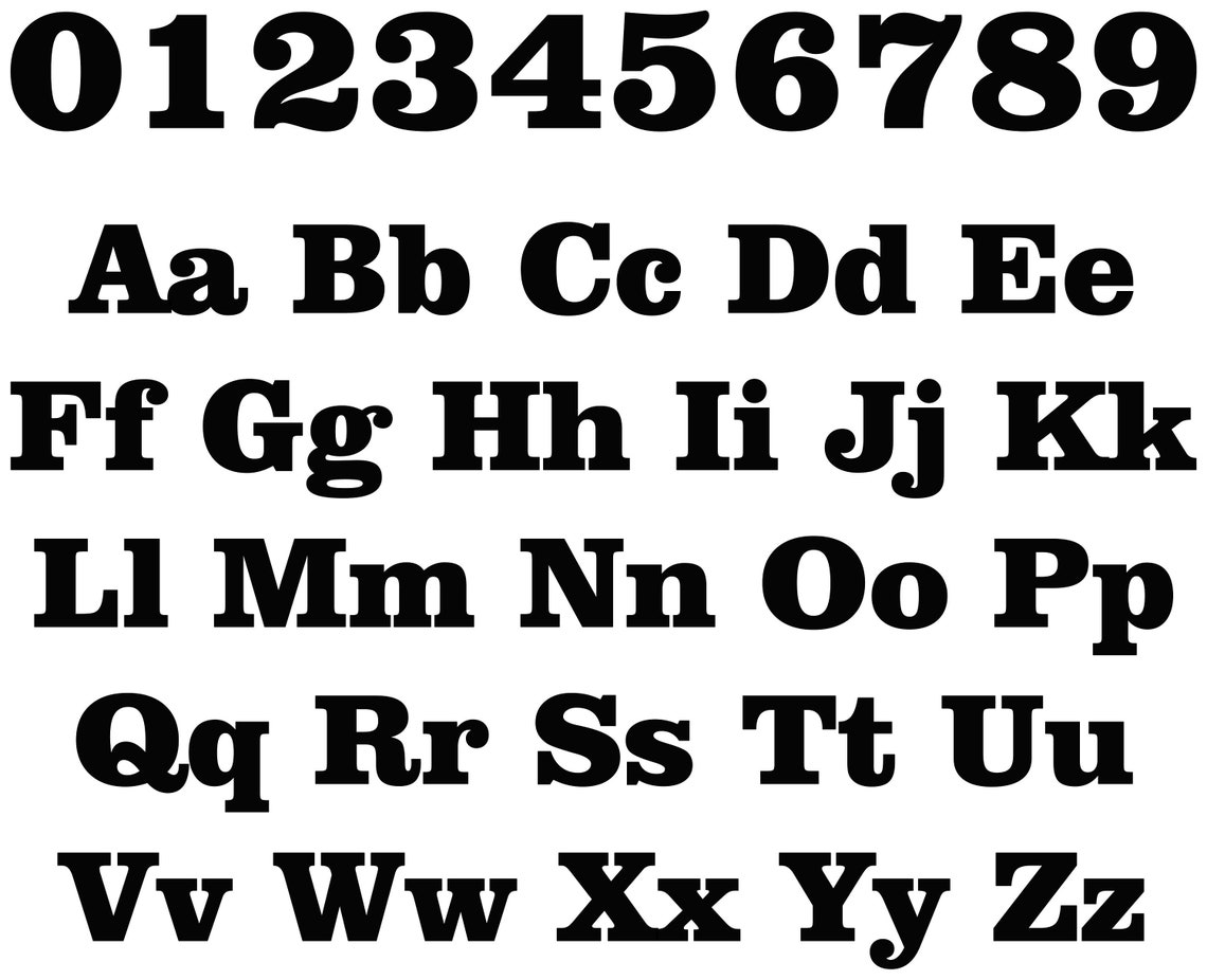 HOA Mailbox Numbers Vinyl Sticker - 1" to 10" Tall - Name Home House ...