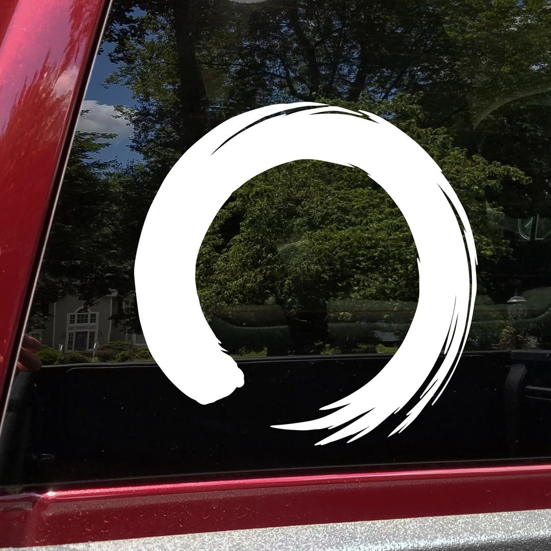 Enso Zen Buddhism Vinyl Decal | Circle Enlightment | Die Cut Sticker - Etsy