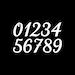 4 Sets of Modern Art Deco Die Cut Numbers 0-9 Vinyl Decals - Etsy