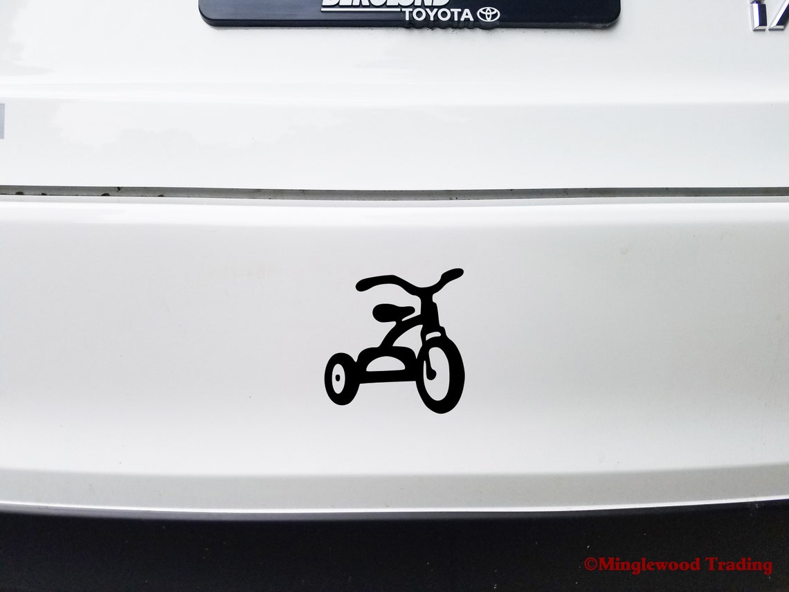 TRICYCLE Vinyl Decal Sticker Trike Delta Tadpole Bike - Etsy