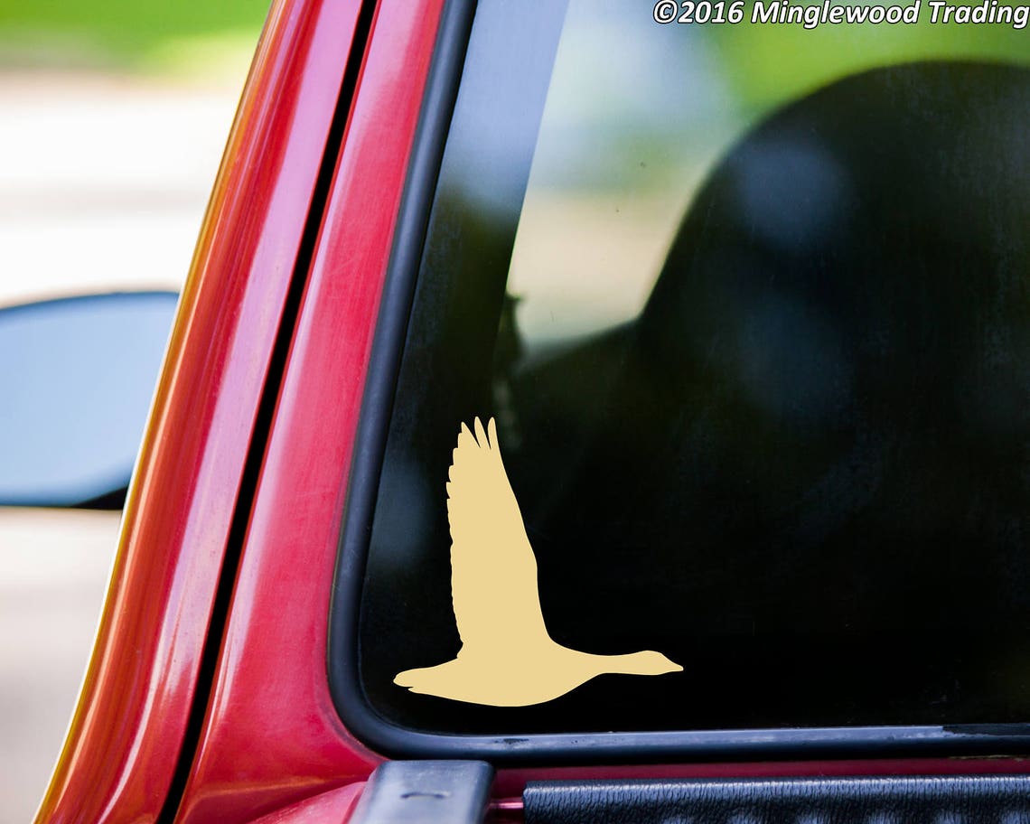 FLYING GOOSE Vinyl Decal Sticker Waterfowl Bird Canada Geese | Etsy