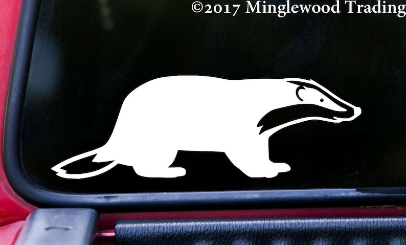 Badger Vinyl Decal Sticker Honey Polecat Ferret - Etsy