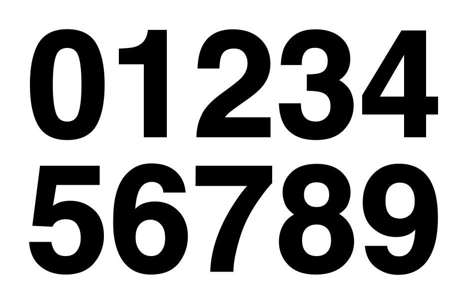 Vertical Numbers Vinyl Decal 1-8 inches HOA Custom Mailbox | Etsy